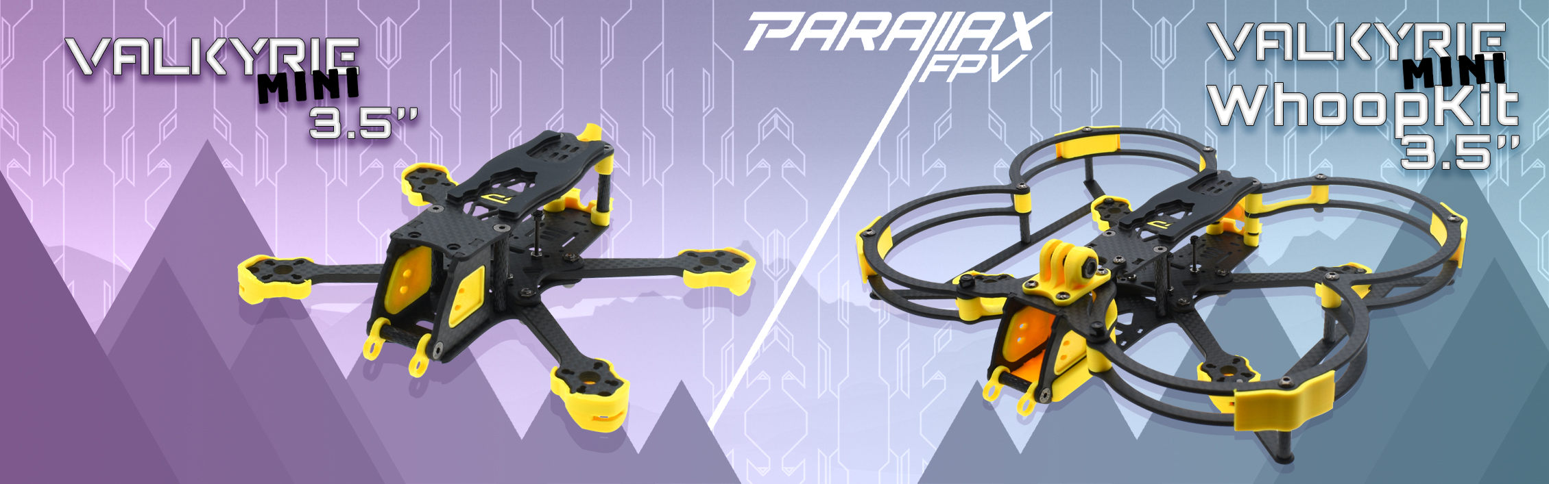 Valkyrie Mini 3.5" Frame Kit By Parallax - Drone-FPV-Racer.com